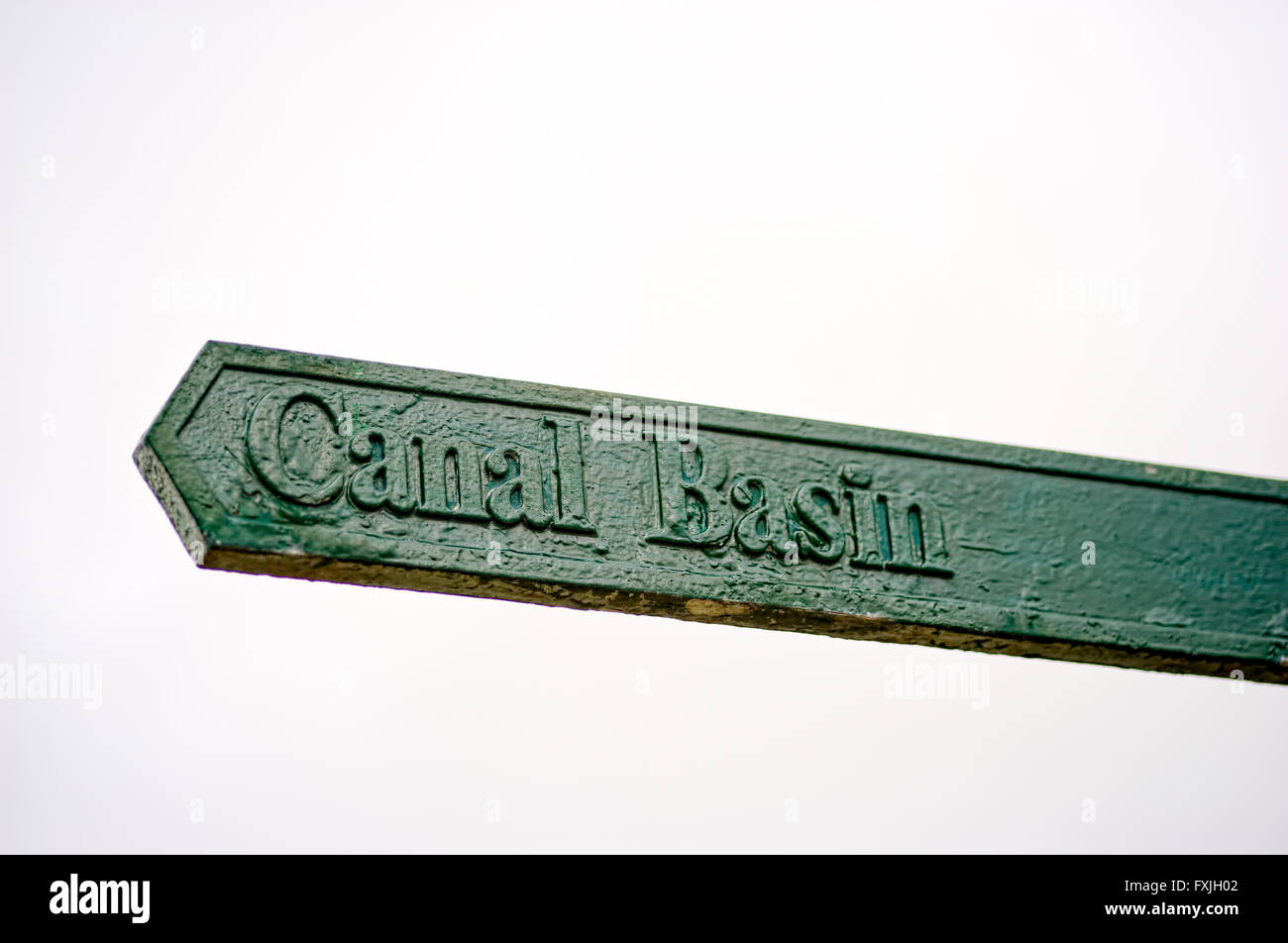 signs on the canal system Stock Photo - Alamy