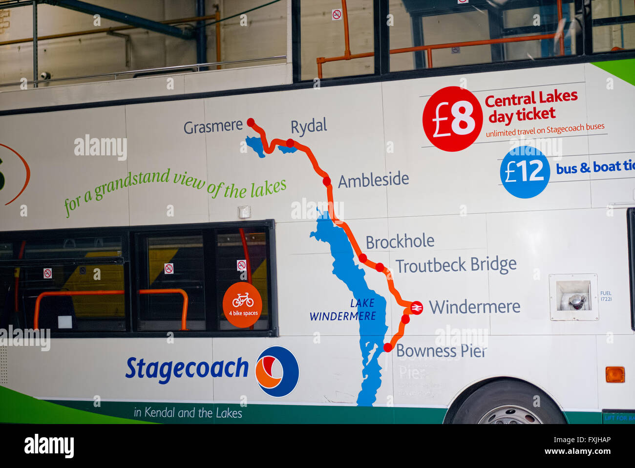 Lake District Bus Stock Photo - Alamy