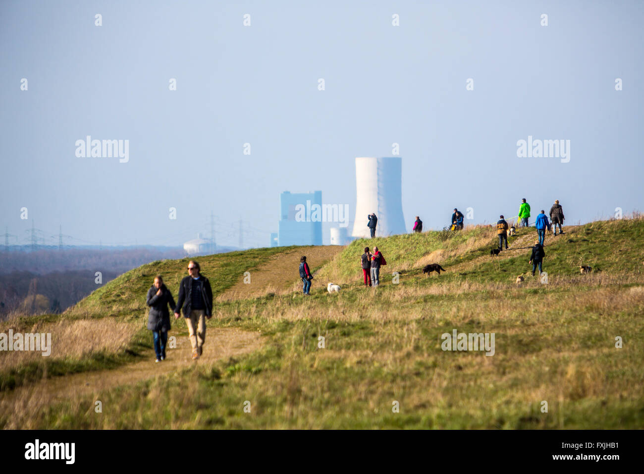 Deusenberg in Dortmund's district Deusen, a former landfill, with ...