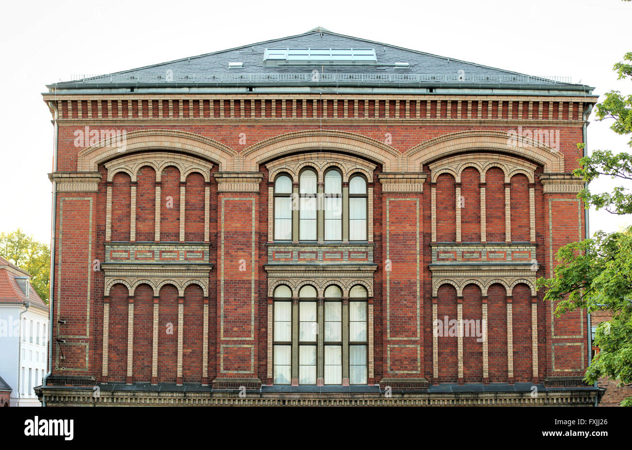 Facade of a public university building Stock Photo - Alamy