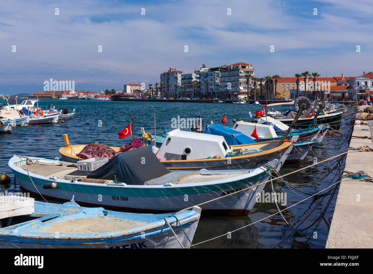 Turkish fishing boats Stock Photo - Alamy