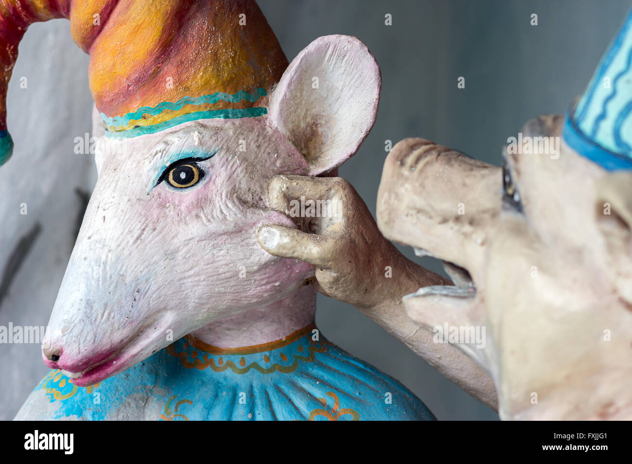 Pig with rat Stock Photo - Alamy