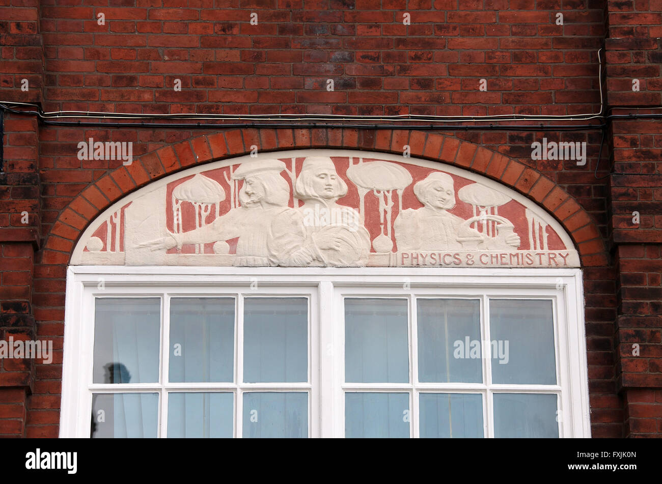 Relief plasterwork decoration on the south wing of the Nicholson ...