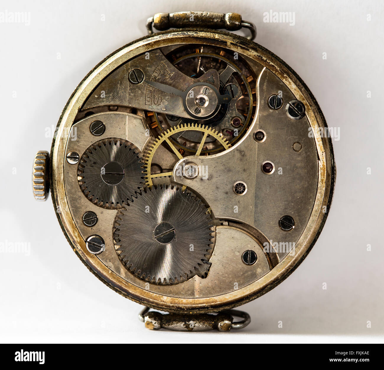 clockwork vintage mechanical pocket watch, high resolution and detail ...