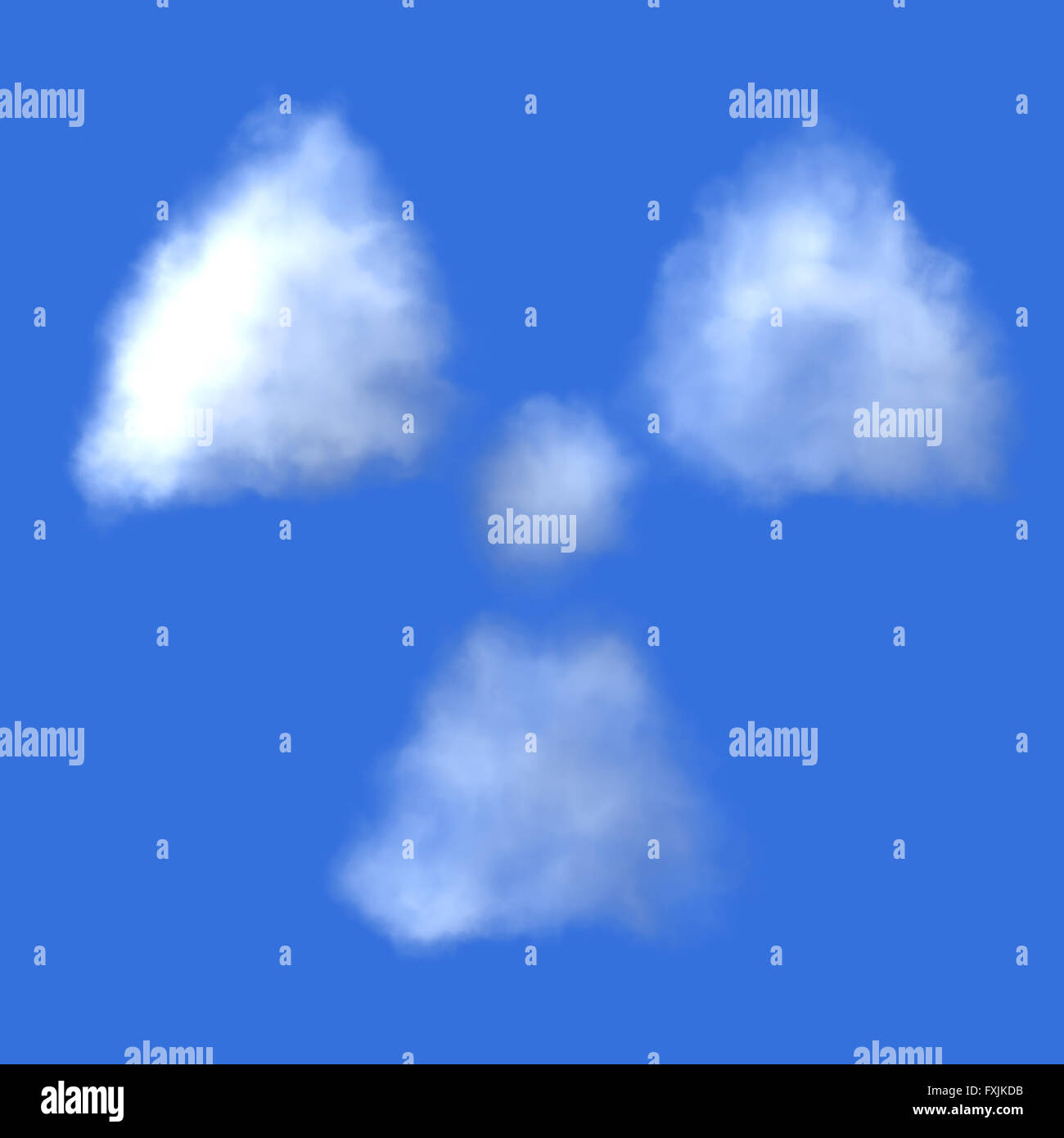 illustration of dangerous radioactive cloud Stock Photo - Alamy