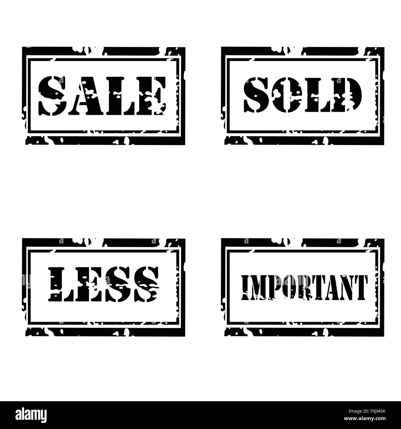 Stamp less Stock Vector Images - Alamy