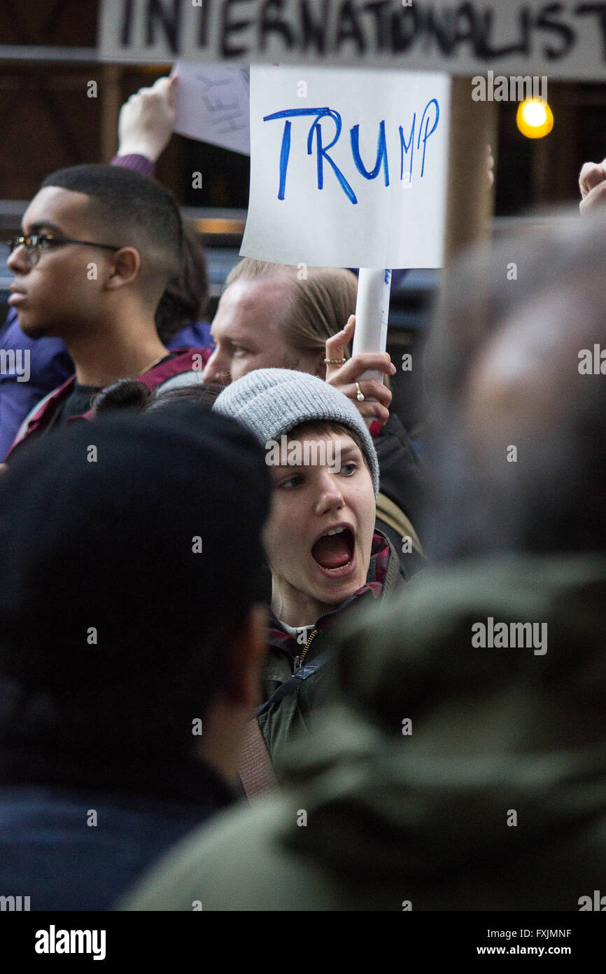 Trump supporter- A young woman voices her support of Republican Donald ...
