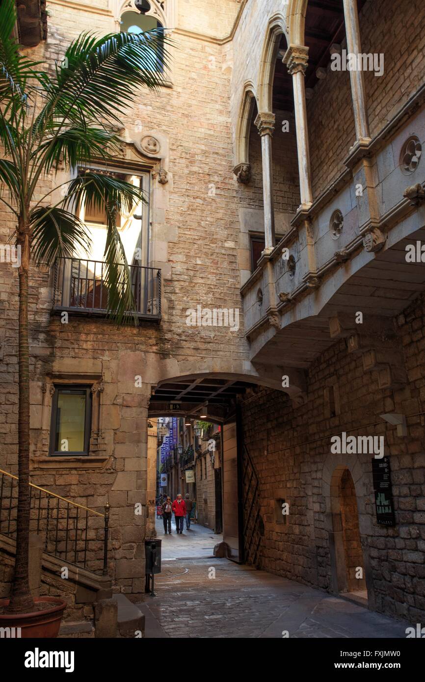 Inside the Museu Picasso, the Picasson Museum, in Barcelona, Spain ...