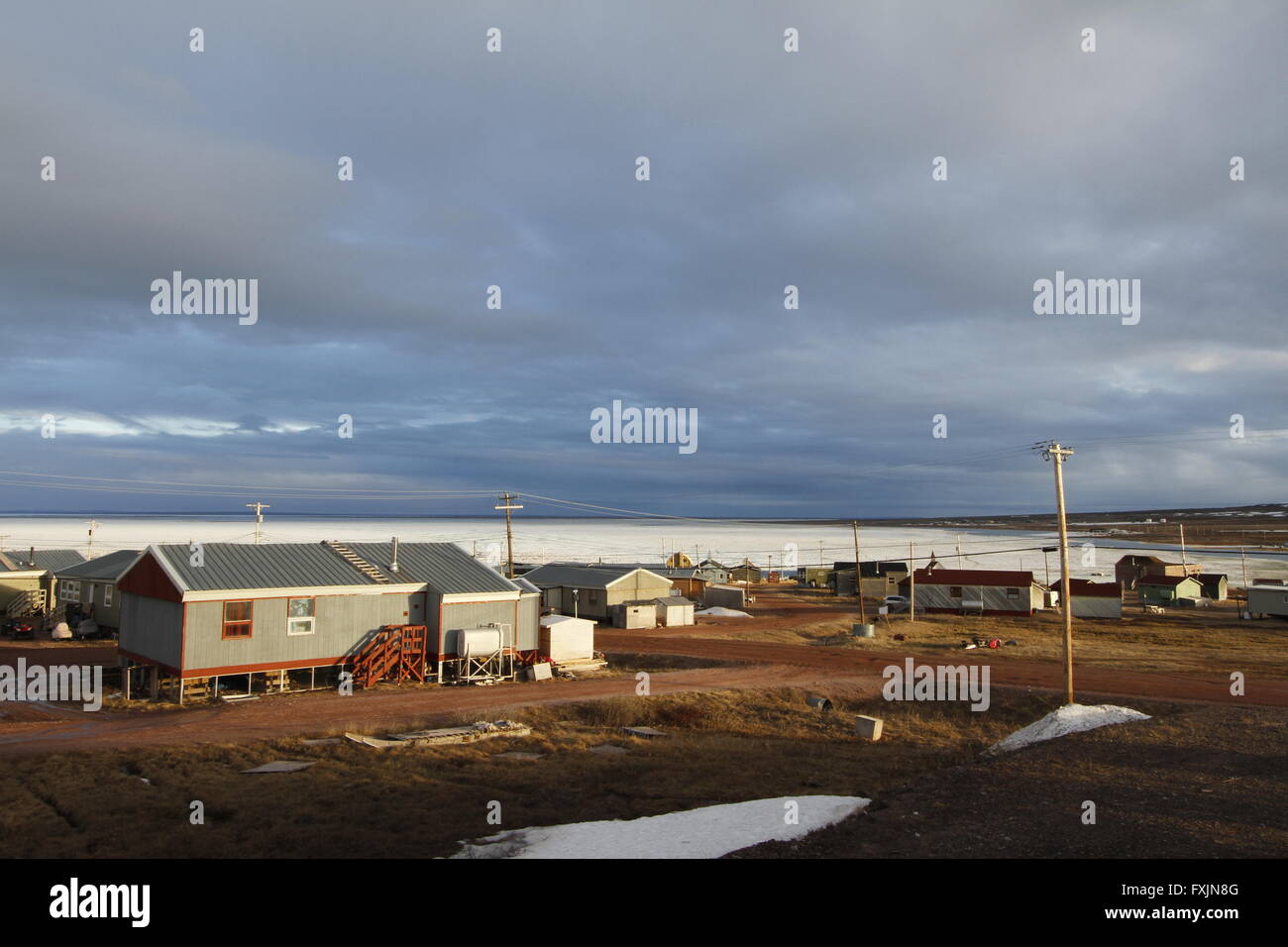 View of Baker Lake, an Inuit Community in the Kivalliq Region Stock ...