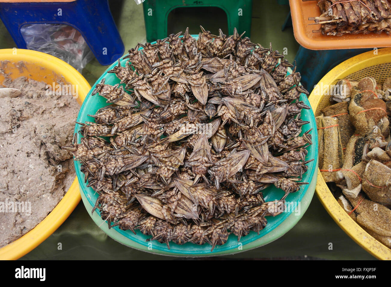 Khlong Toei Market in Bangkok downtown - Thailand Stock Photo, Royalty ...