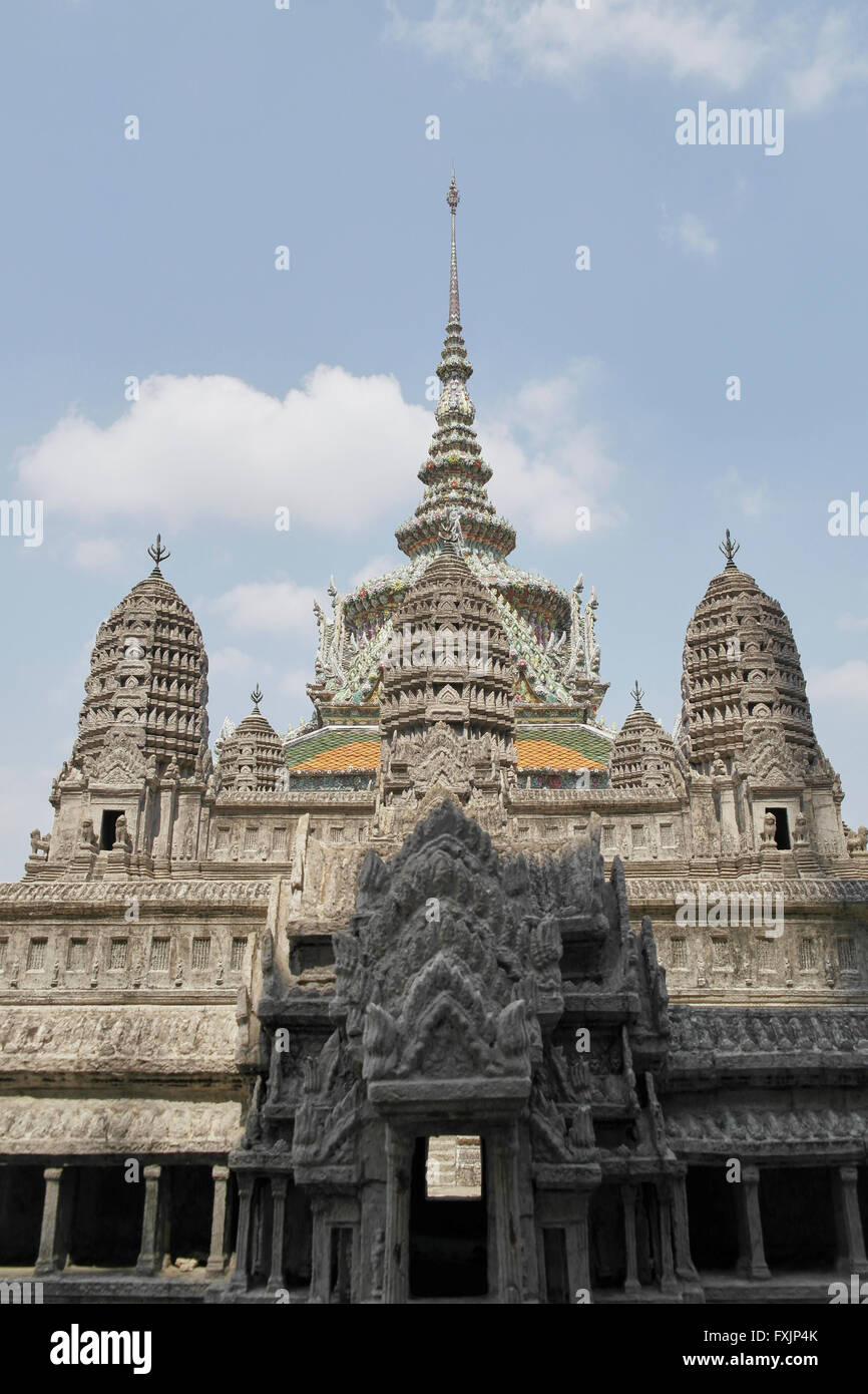 Ankor Wat miniature in Bangkok - Thailand Stock Photo - Alamy