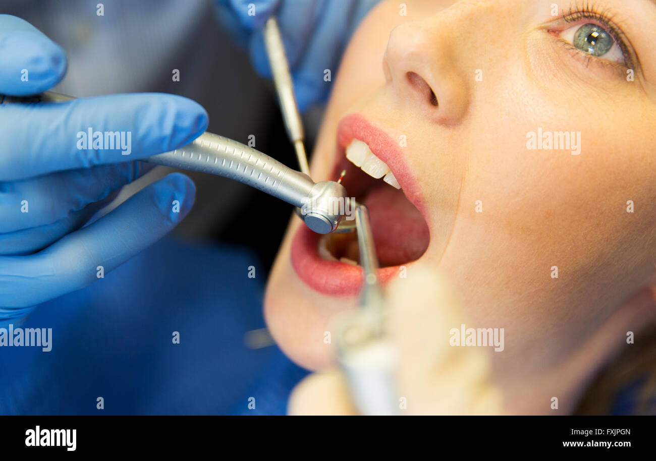 close up of patient having teeth treatment Stock Photo - Alamy
