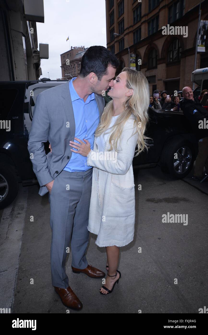 Ben Higgins and Lauren Bushnell at AOL Featuring: Ben Higgins, Lauren ...