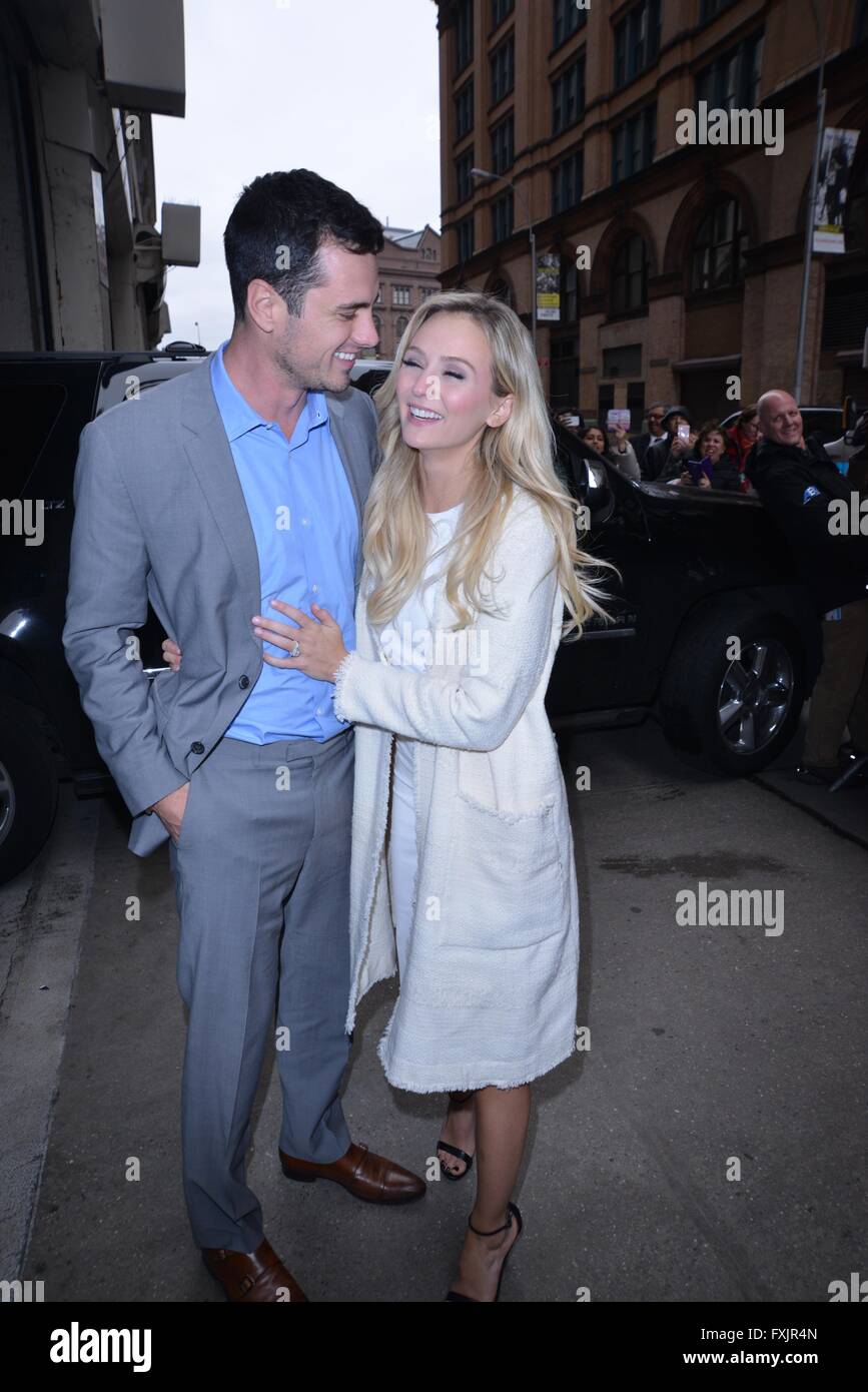 Ben Higgins and Lauren Bushnell at AOL Featuring: Ben Higgins, Lauren ...