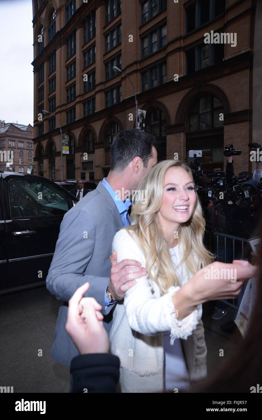 Ben Higgins and Lauren Bushnell at AOL Featuring: Ben Higgins, Lauren ...