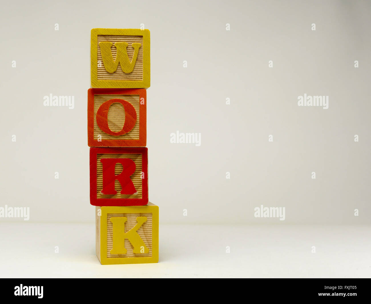 Childrens alphabet blocks spelling word hi-res stock photography and ...