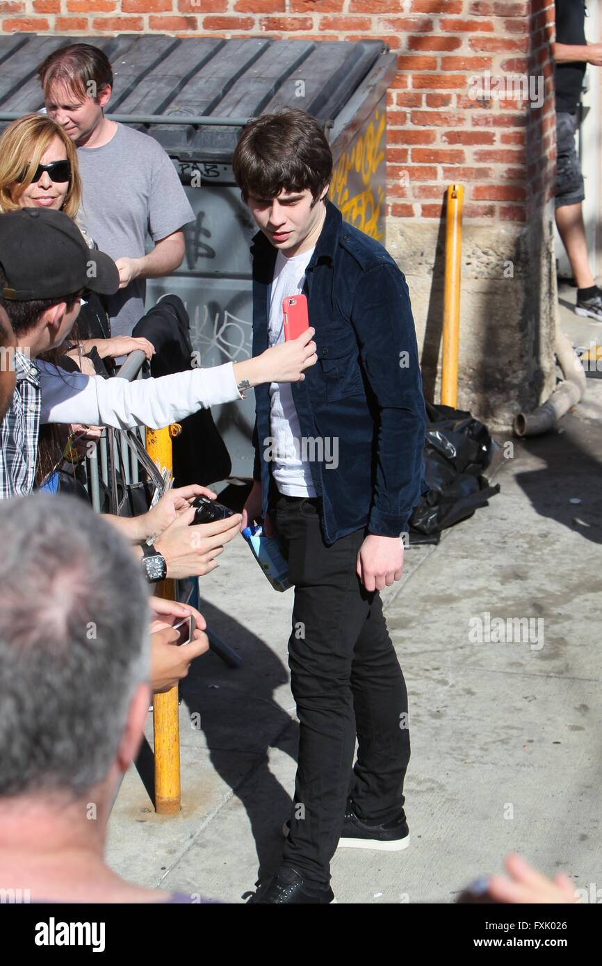 Jake Bugg seen greeting fans performing on Jimmy Kimmel Live! Featuring: Jake Bugg Where: Los ...