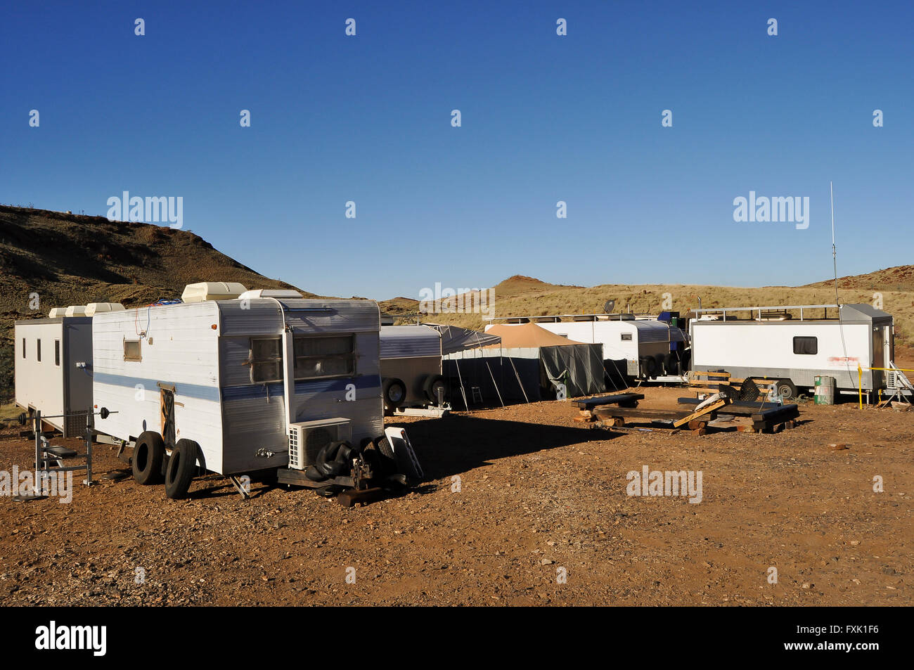 Exploration Mining Camp - Australia Stock Photo - Alamy