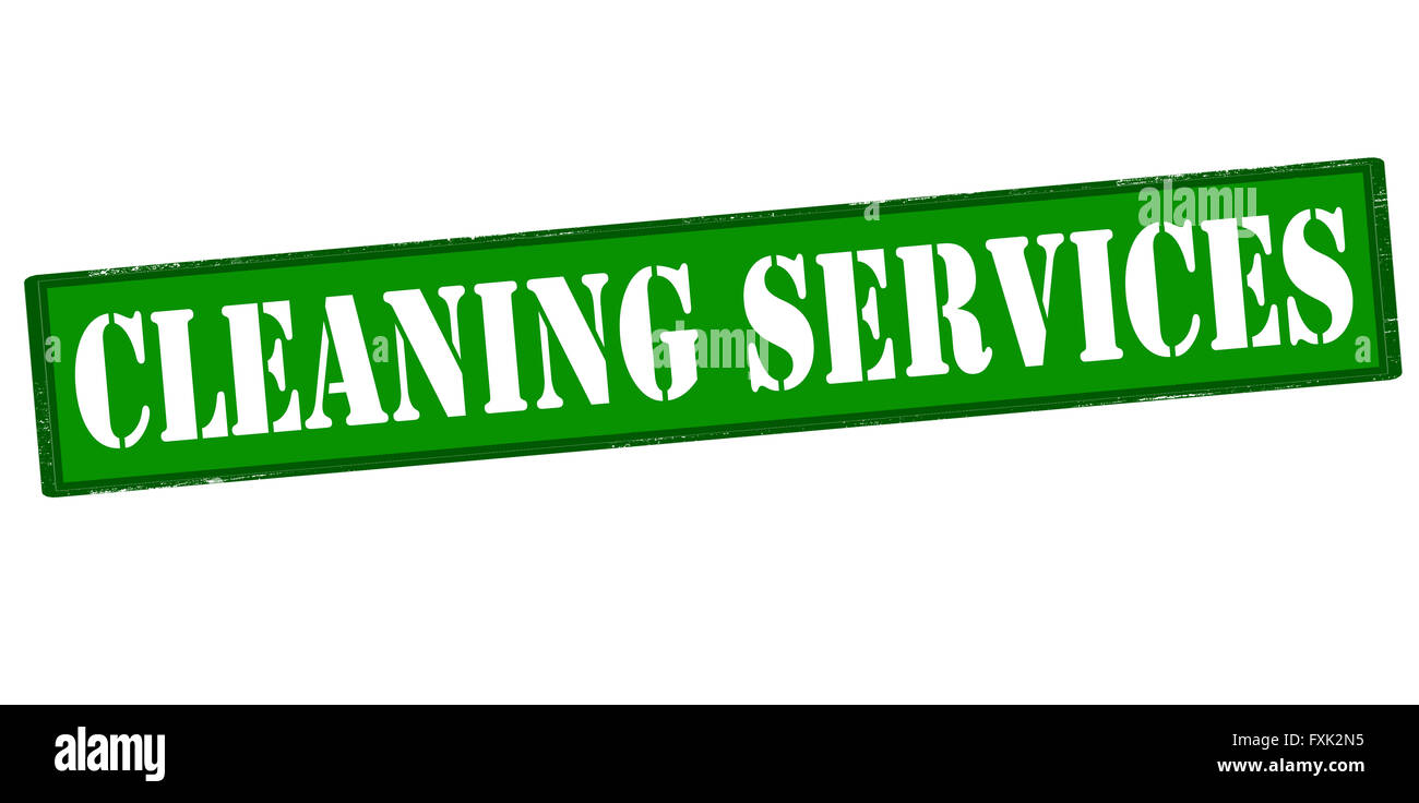 Rubber stamp with text cleaning services inside, vector illustration ...