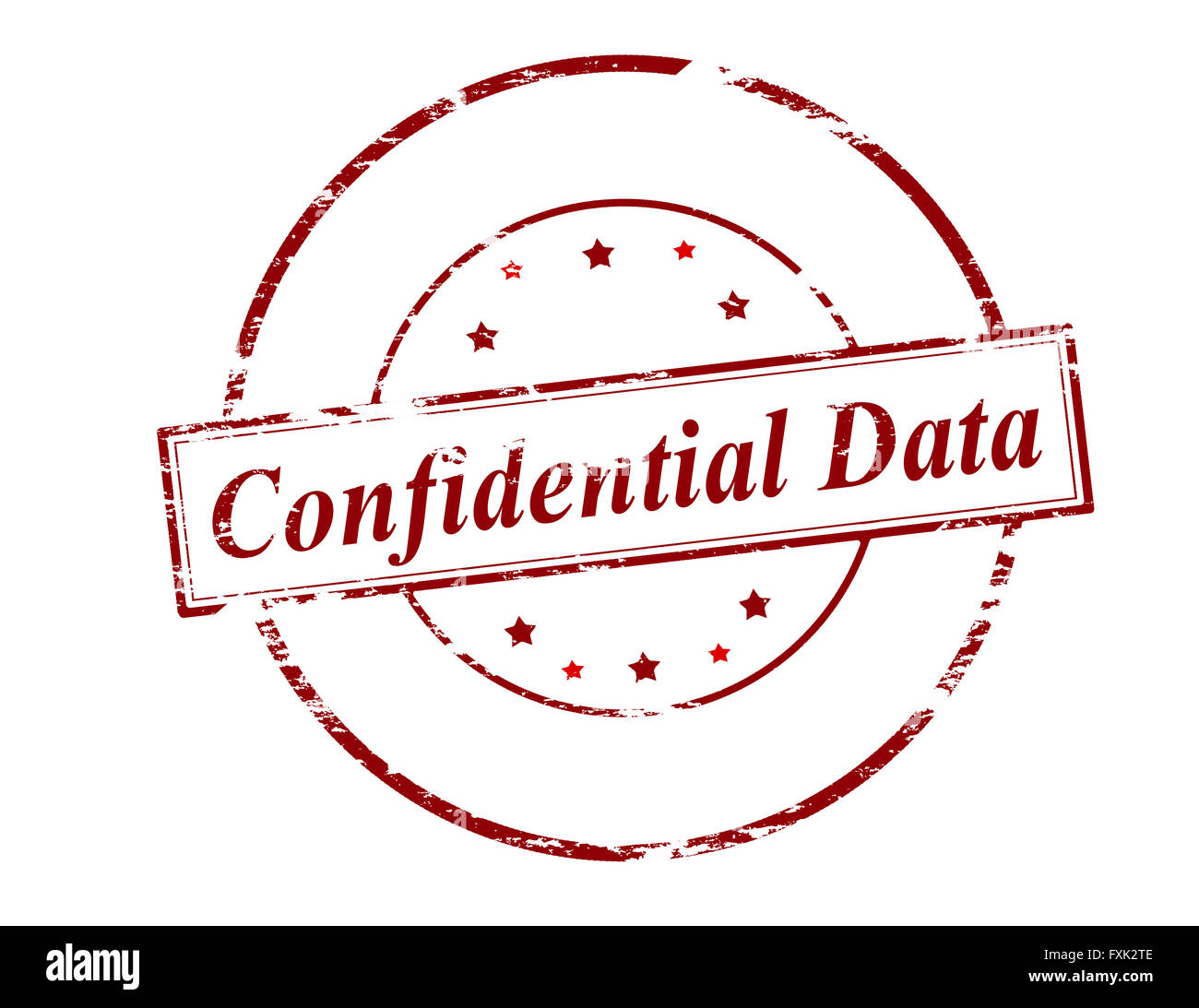 Rubber stamp with text confidential data inside, vector illustration ...