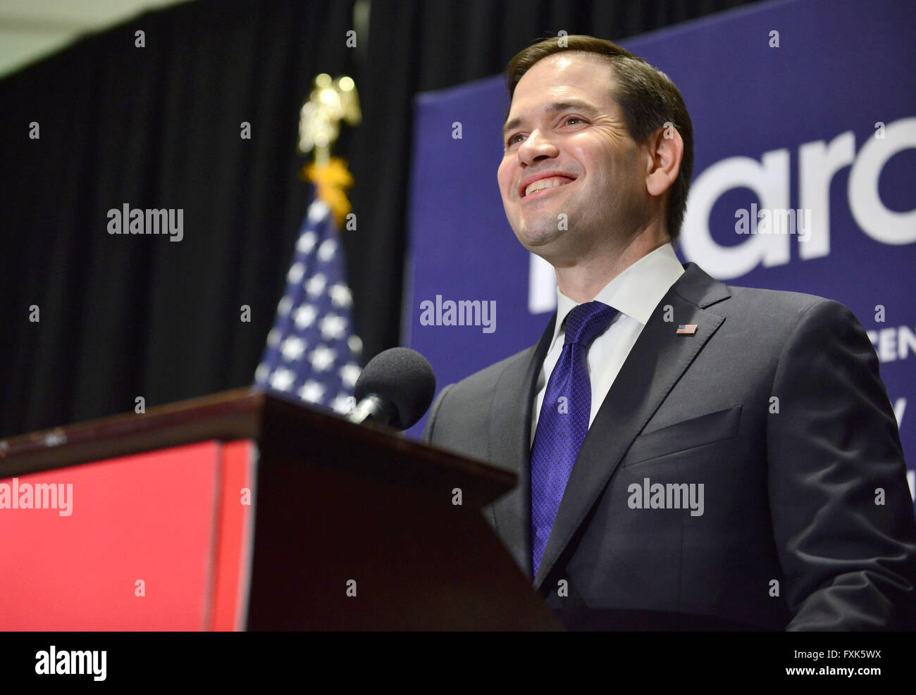 Republican presidential candidate U.S. Senator Marco Rubio addresses ...