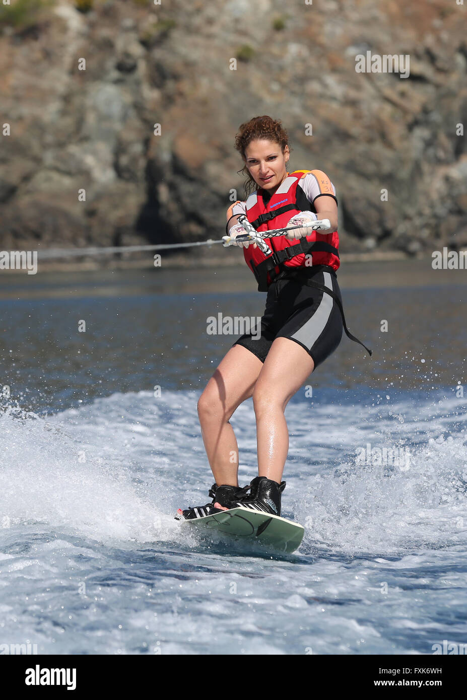 Woman wakeboarding caucasian hi-res stock photography and images - Alamy
