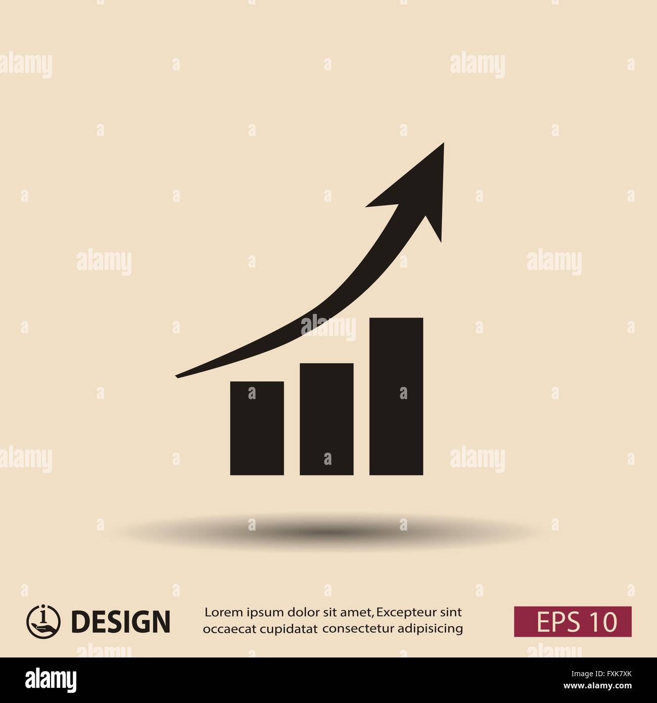 Pictograph of graph Stock Vector Image & Art - Alamy