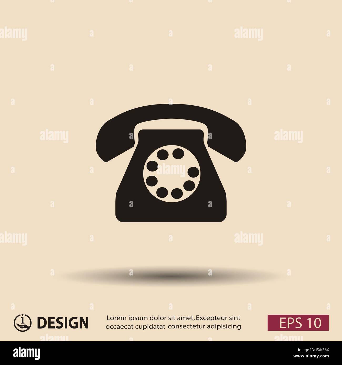 Pictograph of phone Stock Vector Image & Art - Alamy