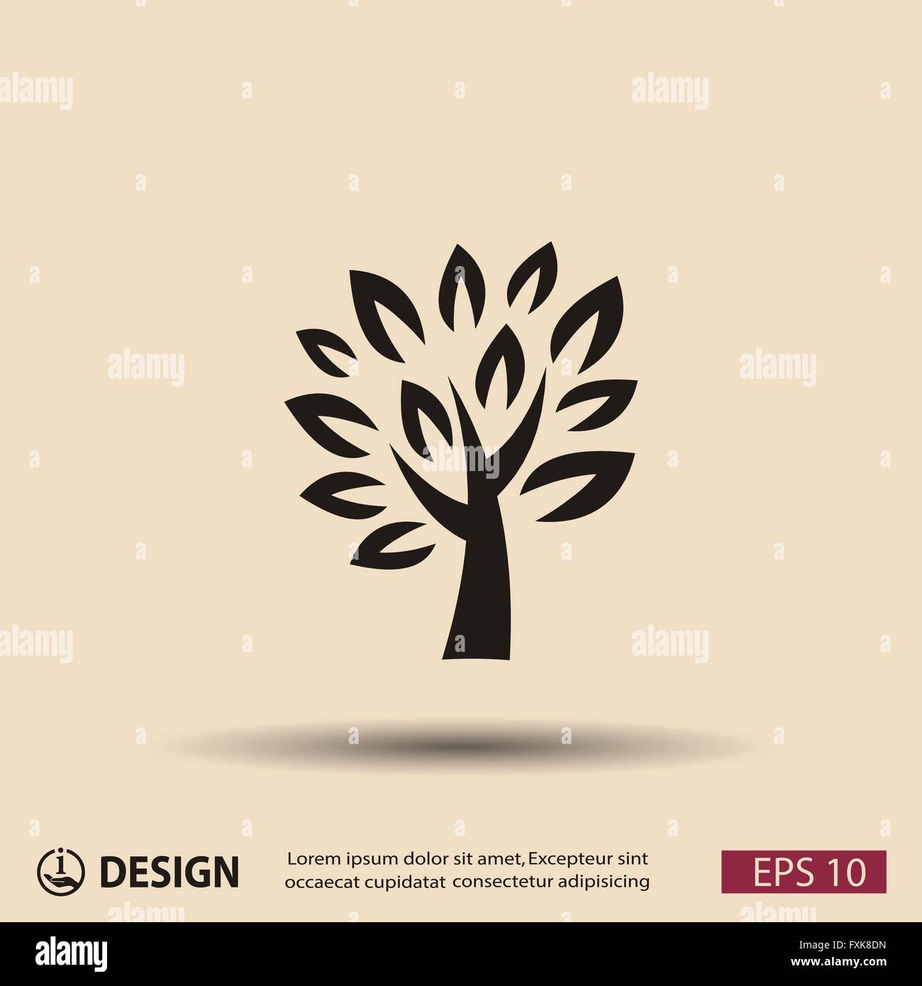 Pictograph of tree Stock Vector Image & Art - Alamy