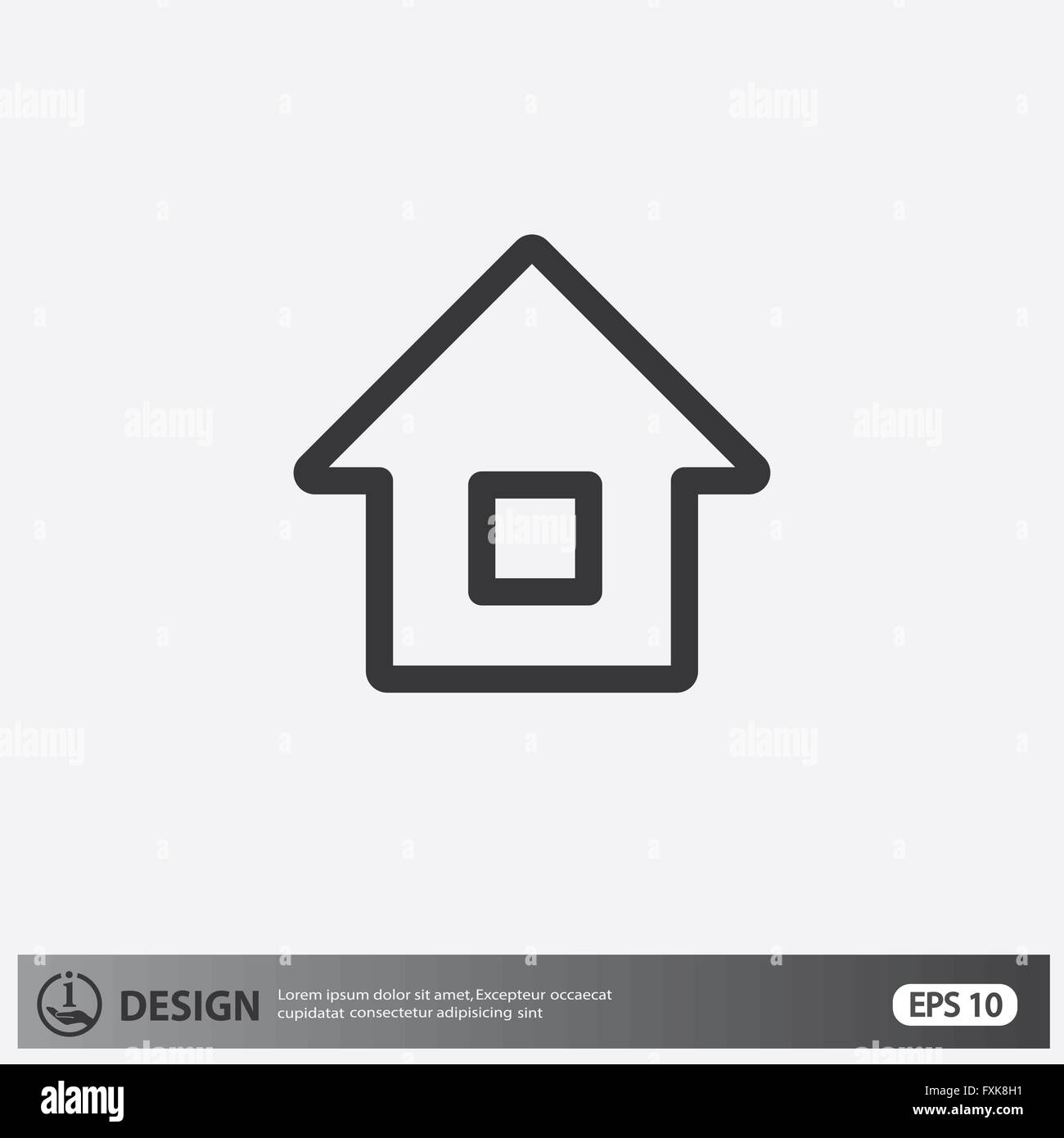 Pictograph of home Stock Vector Image & Art - Alamy