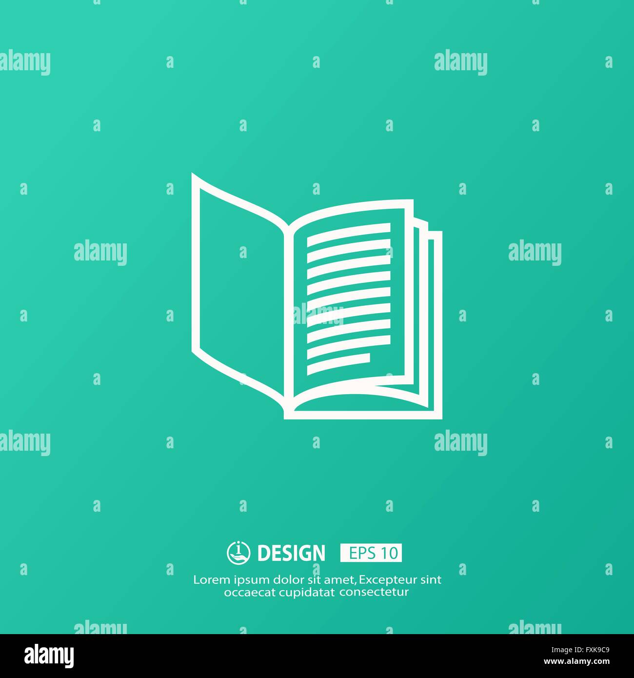 Pictograph of book Stock Vector Image & Art - Alamy