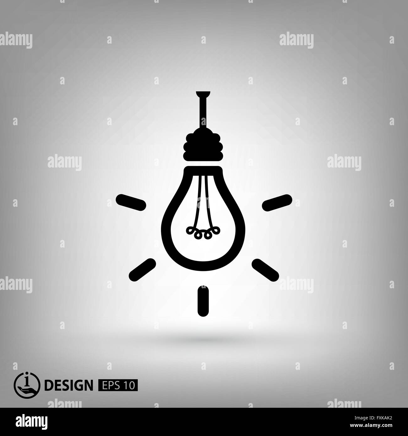 Pictograph of light bulb Stock Vector Image & Art - Alamy