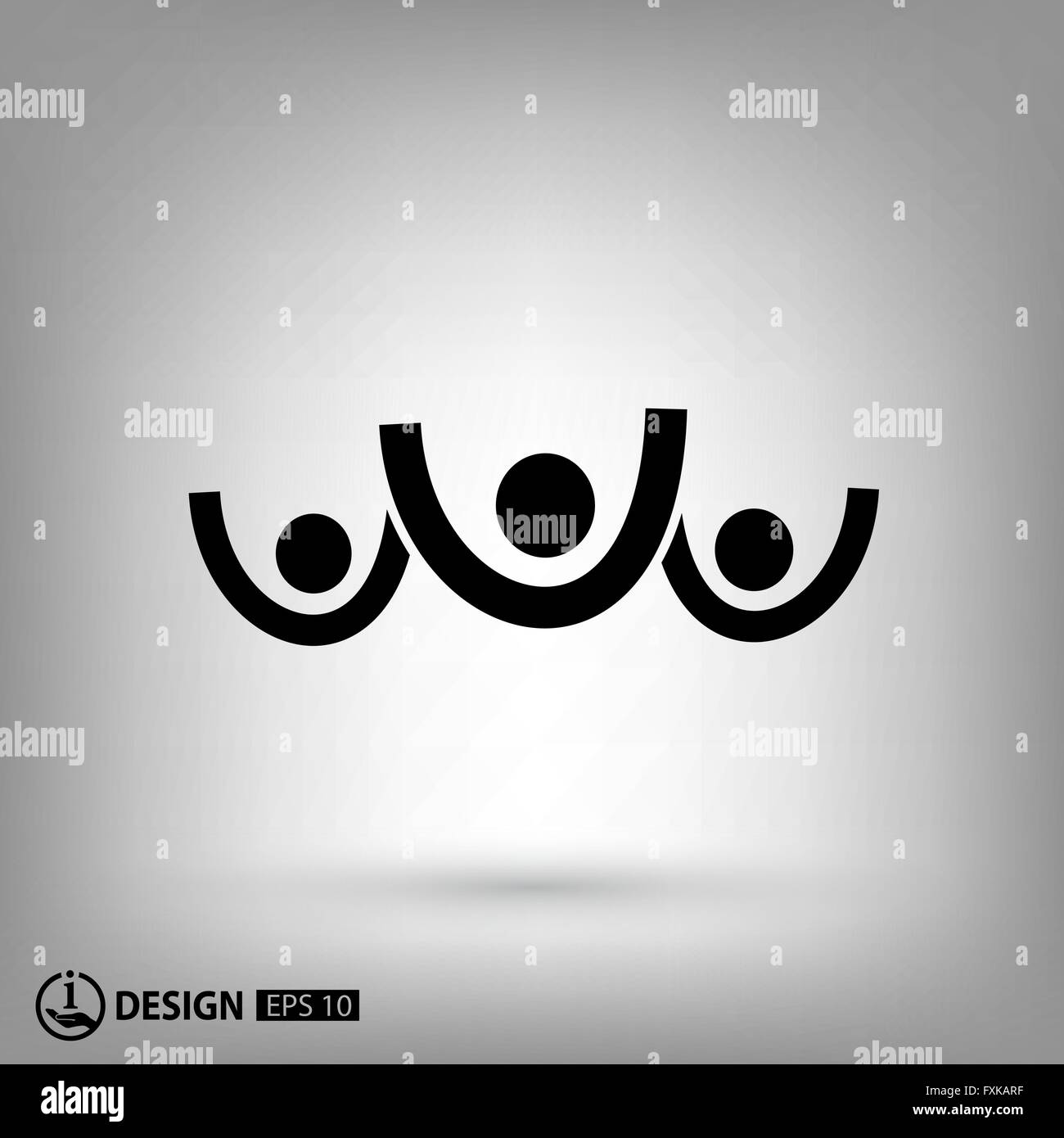 Pictograph of success team Stock Vector Image & Art - Alamy