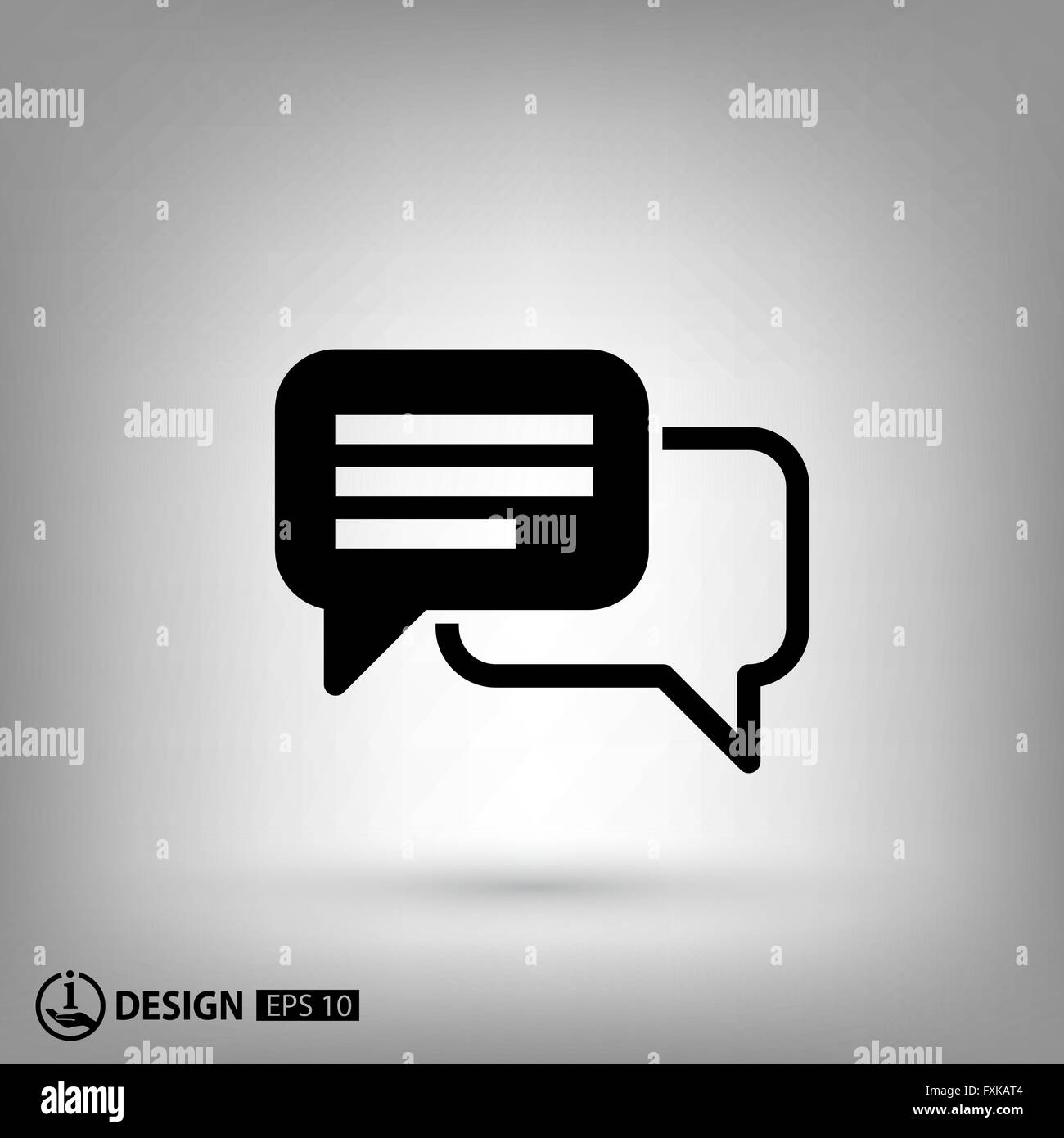 Pictograph of message or chat Stock Vector Image & Art - Alamy