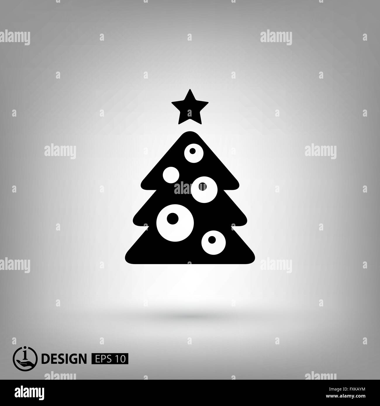 Pictograph of christmas tree Stock Vector Image & Art - Alamy