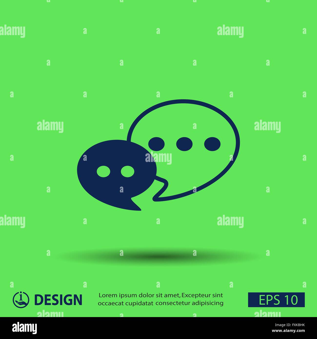 Pictograph of message or chat Stock Vector Image & Art - Alamy