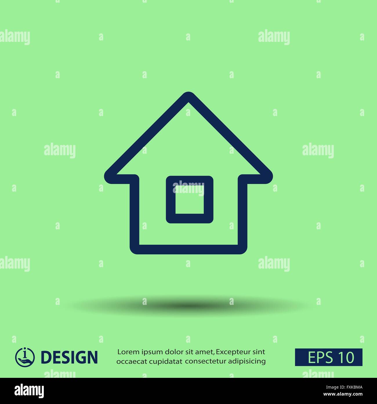 Pictograph of home Stock Vector Image & Art - Alamy