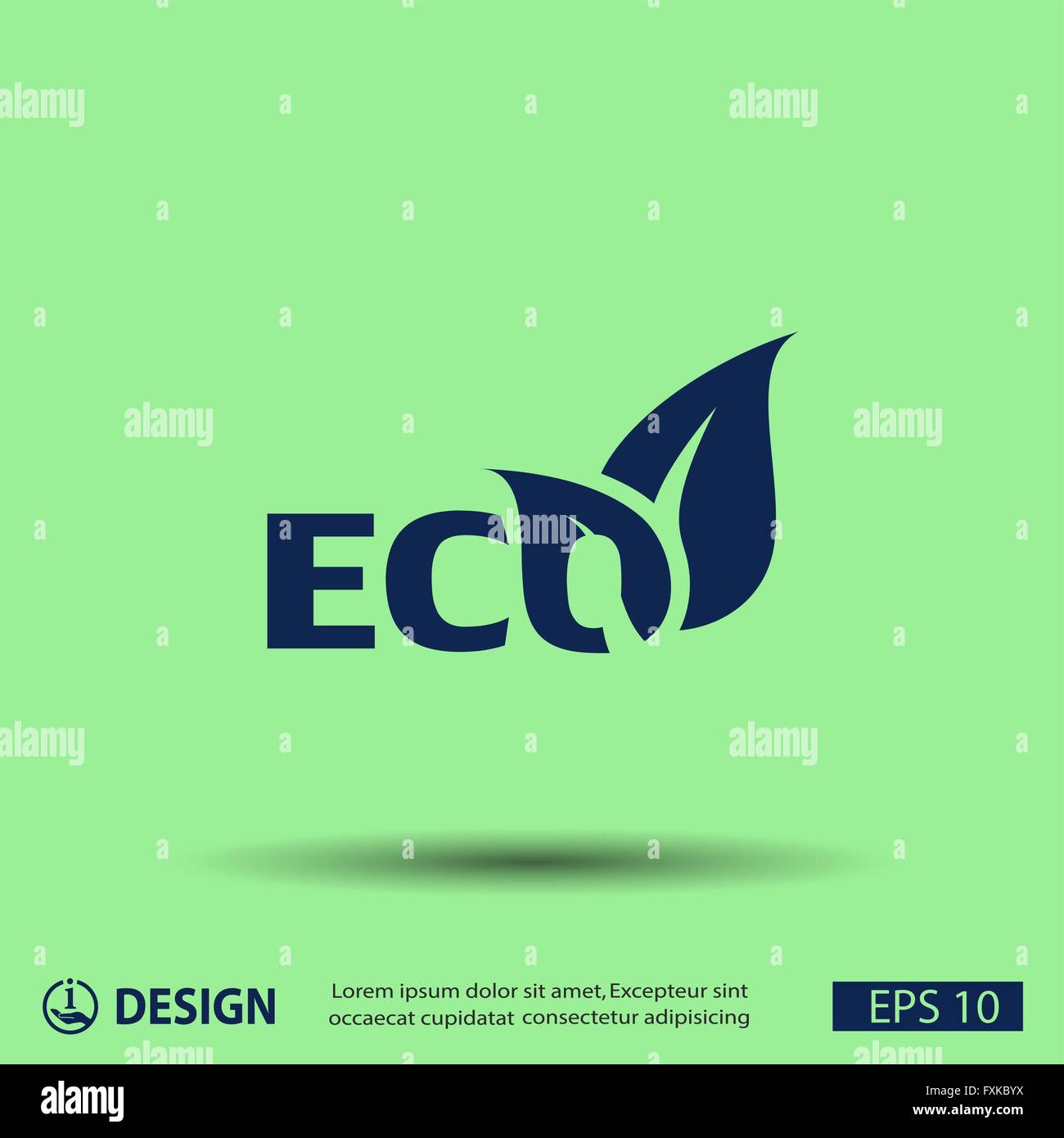 Pictograph of eco Stock Vector Image & Art - Alamy