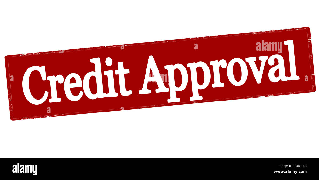 Rubber stamp with text credit approval inside, vector illustration ...