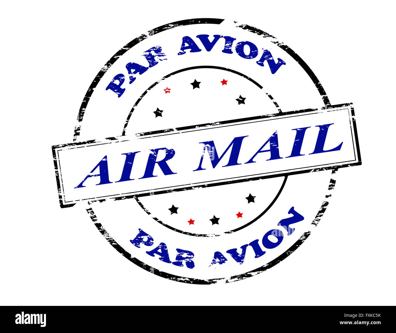 Rubber stamp with text air mail par avion inside, vector illustration ...