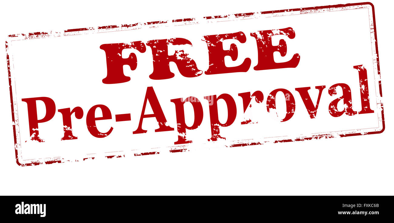 Rubber stamp with text free pre approval inside, vector illustration ...