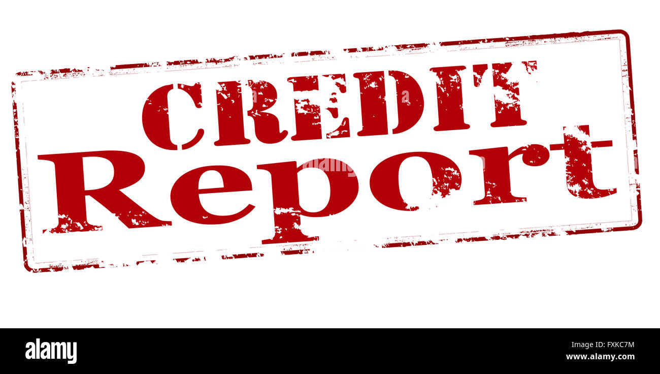 Rubber stamp with text credit report inside, vector illustration Stock ...