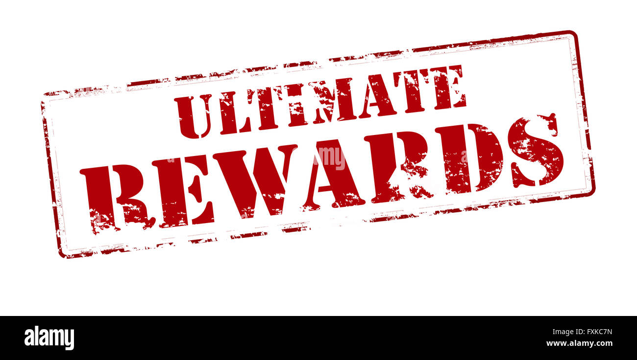 Rubber stamp with text ultimate rewards inside, vector illustration ...