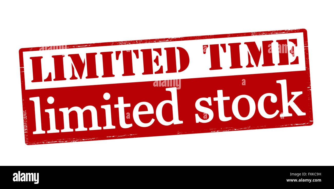 Limited stock rubber stamp hi-res stock photography and images - Alamy
