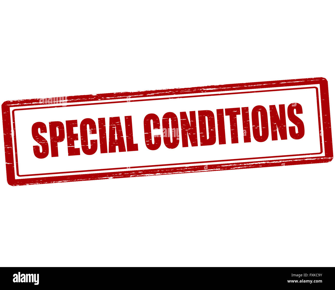 Rubber stamp with text special conditions inside, vector illustration ...