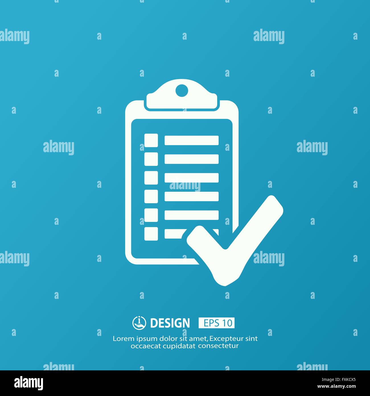 Pictograph of checklist Stock Vector Image & Art - Alamy