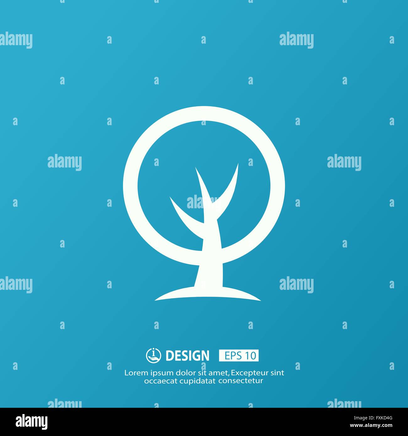 Pictograph of tree Stock Vector Image & Art - Alamy