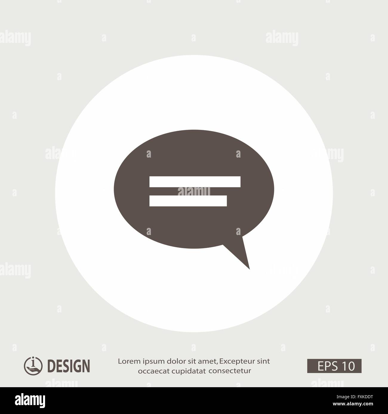 Pictograph of message or chat Stock Vector Image & Art - Alamy