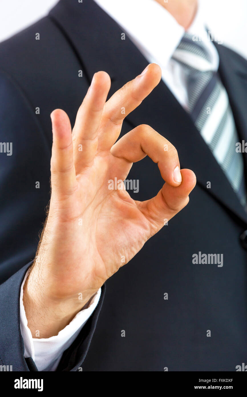 Young business man,gestures Stock Photo - Alamy