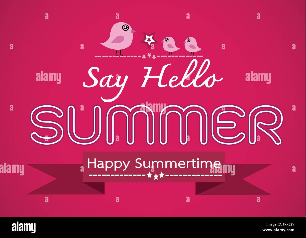 Summer concept idea design card Stock Vector Image & Art - Alamy